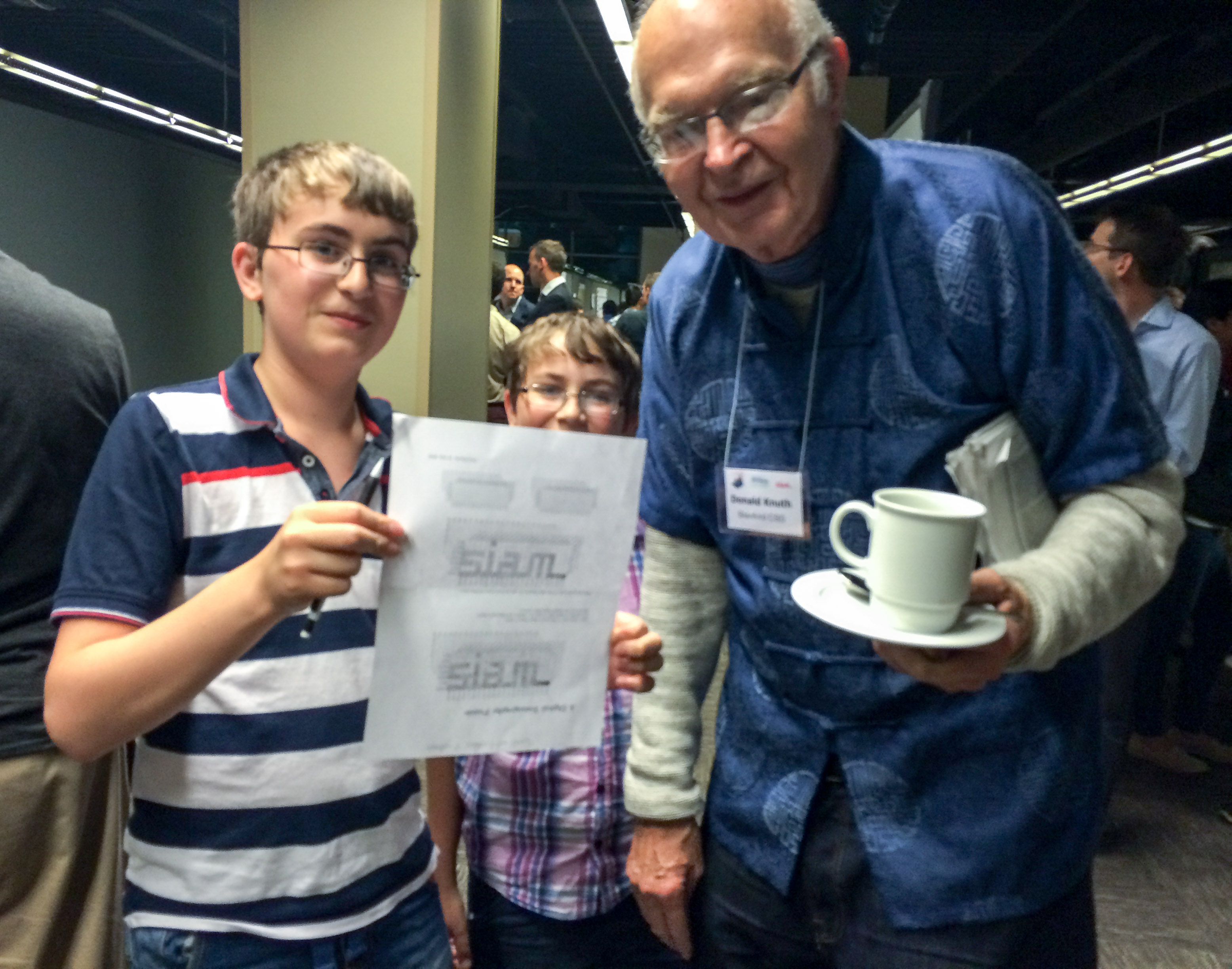 Knuth Gives Satisfaction in SIAM von Neumann Lecture | SIAM