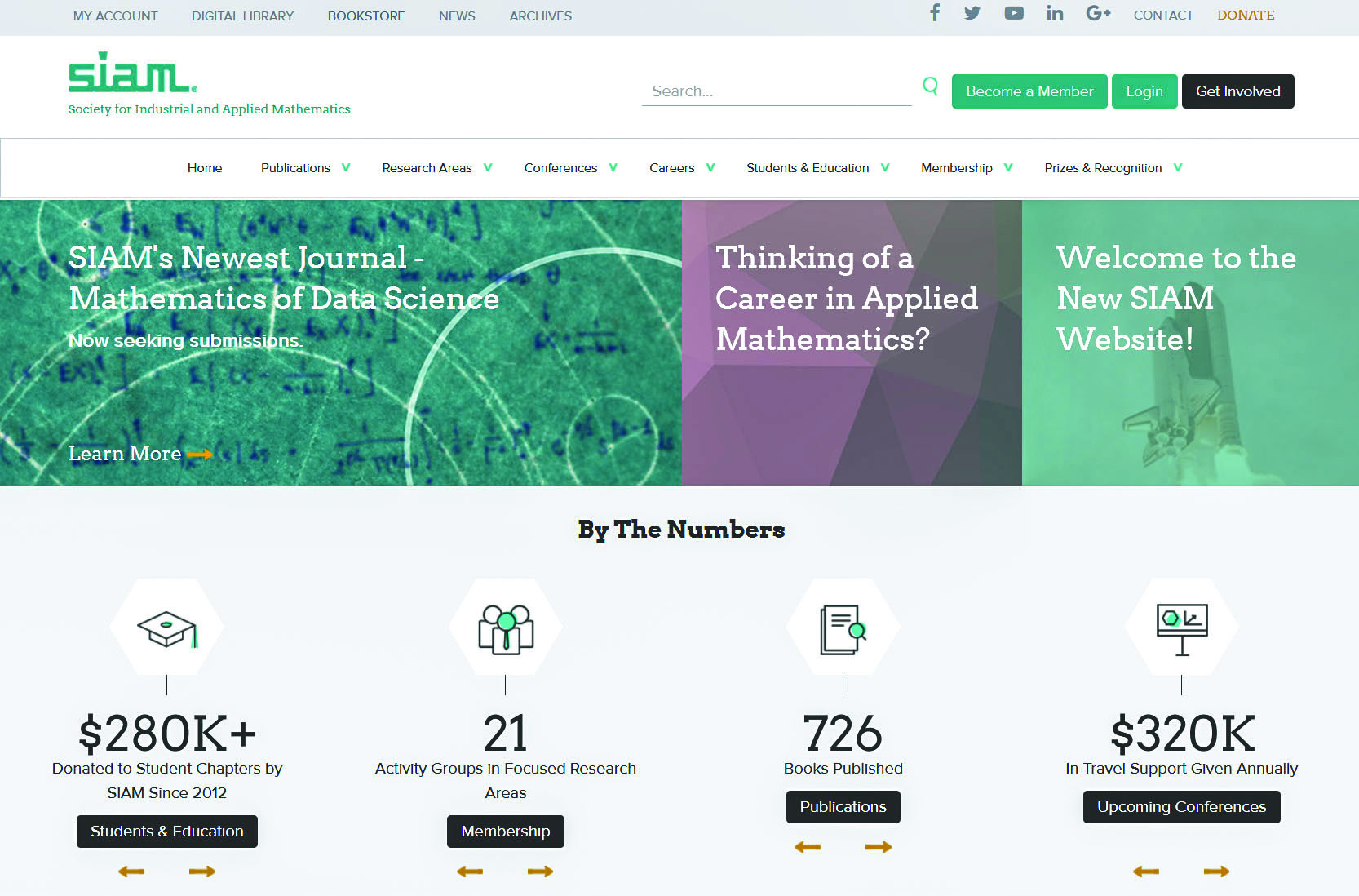 Welcome to the New SIAM Website | SIAM