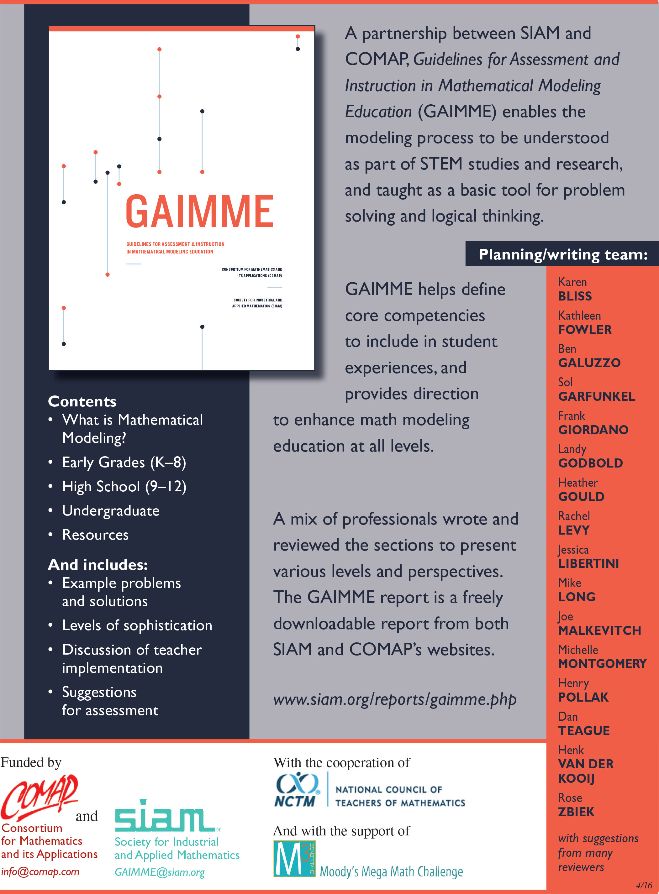 Teaching Mathematical Modeling to Students | SIAM