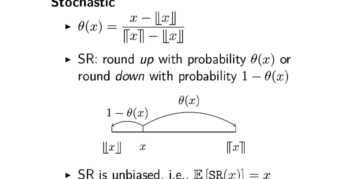 Stochastic Rounding 20 With A View Towards Complexity Analysis Siam