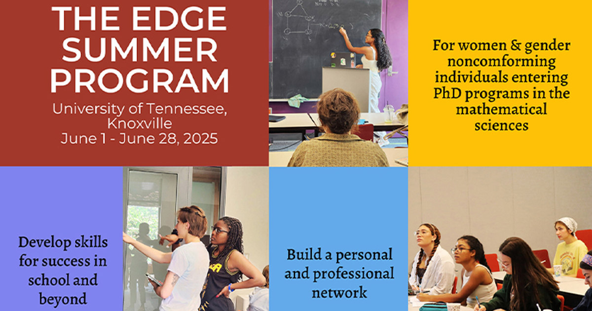 Application Portal for the 2025 EDGE Summer Program Now Open | SIAM