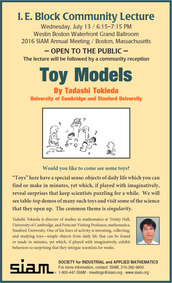 Why You Should Attend the SIAM Annual Meeting: I. E. Block Lecture | SIAM